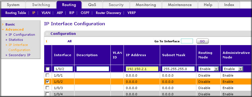 How do I enable routing for ports on my managed switch using the web interface? - NETGEAR Support